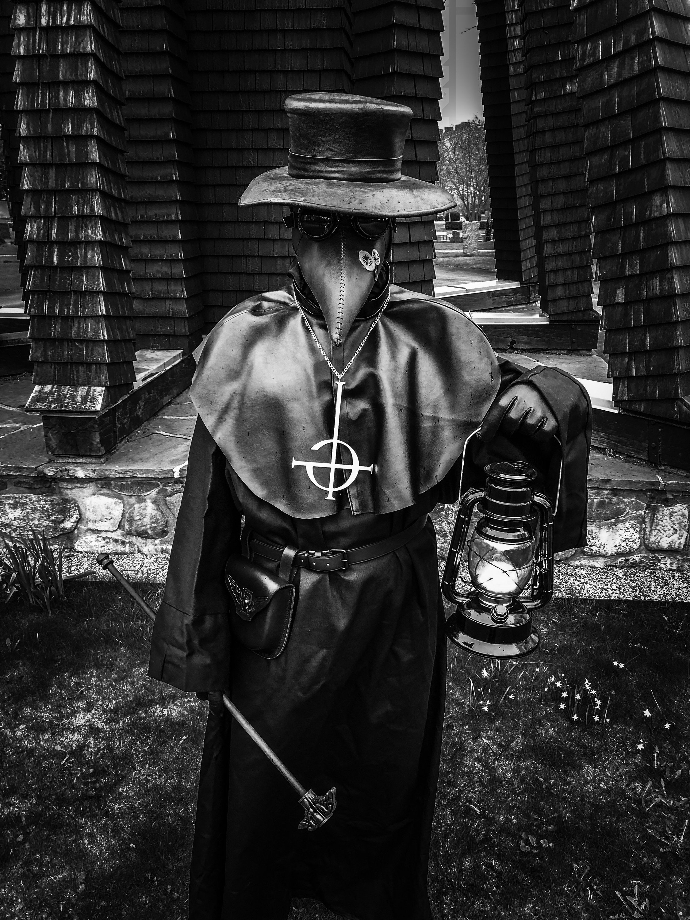 Plague Doctor Robe and Faux Leather Cape - Etsy