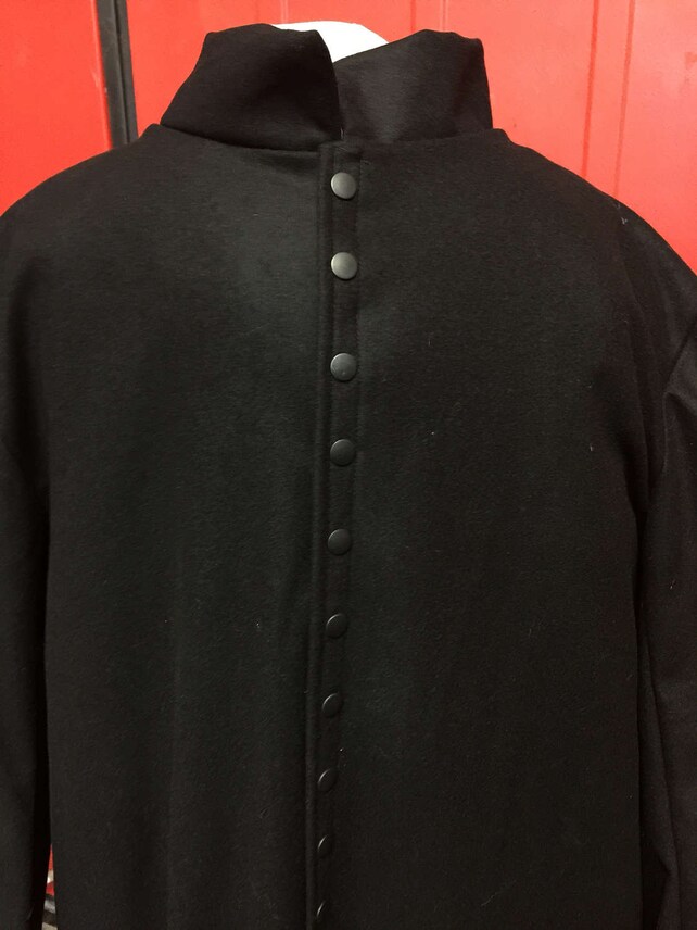 Black priests coat in wool | Etsy