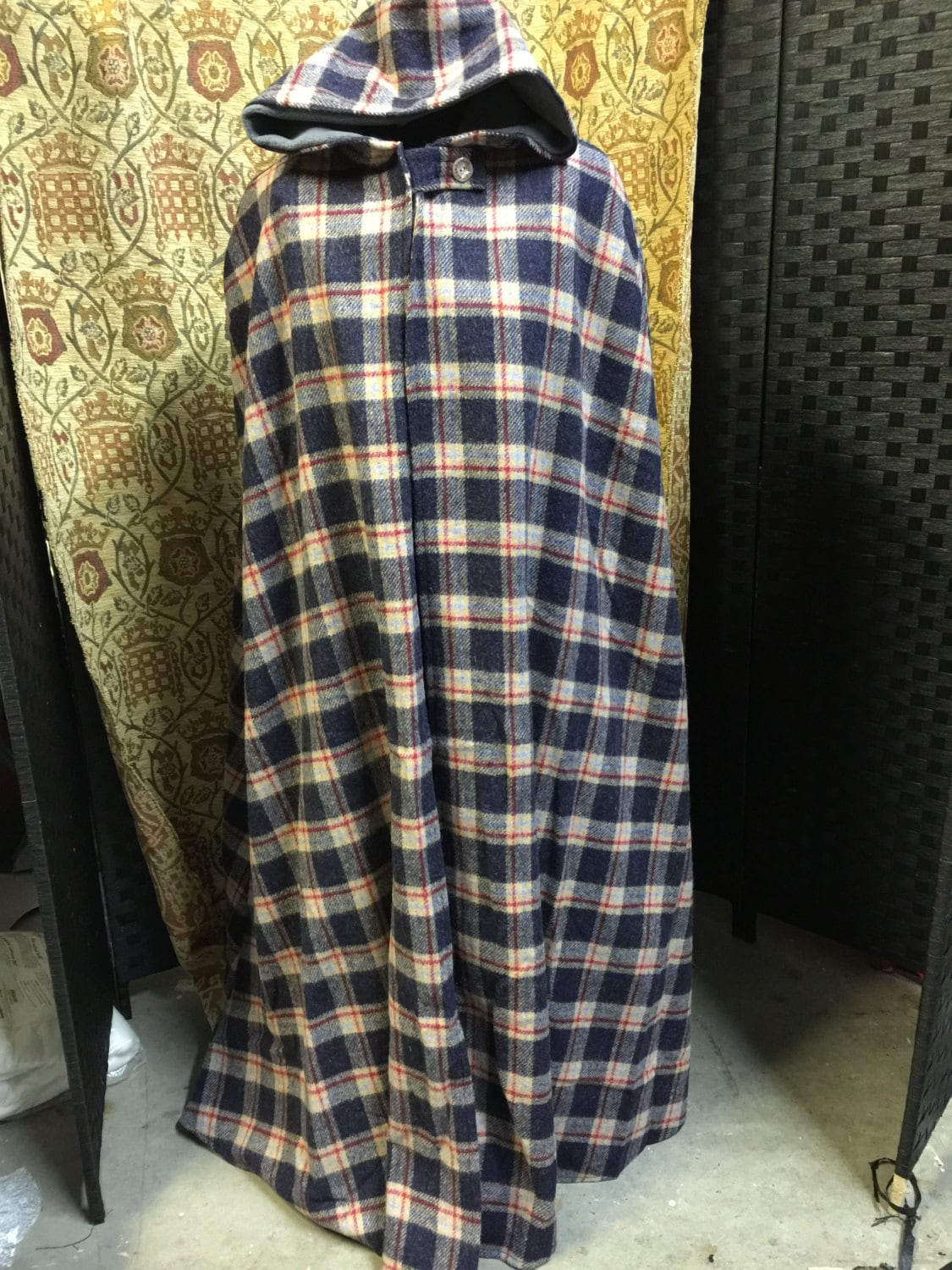 Full Length Italian Wool Cloak for Everyday Wear With Fleece | Etsy