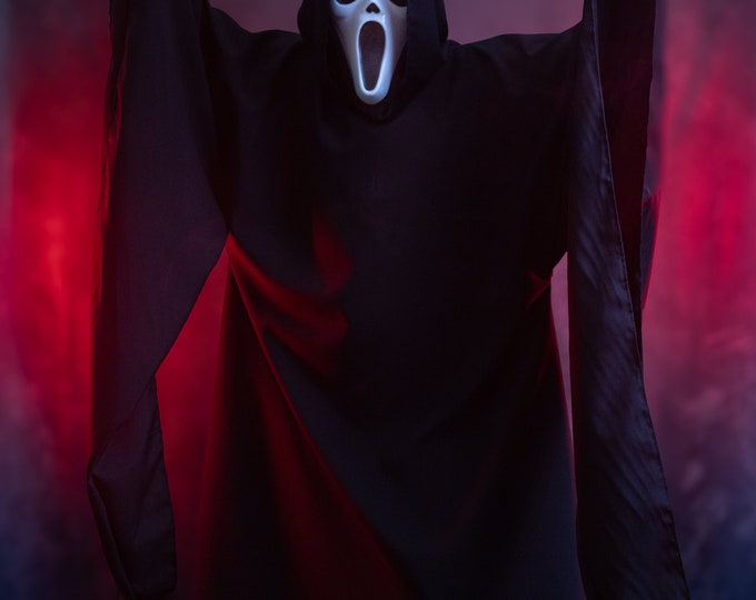 SCREAM 6 Movie Sparkle Robe, Ghostface Hooded SCREAM Robe, Ghostface ...