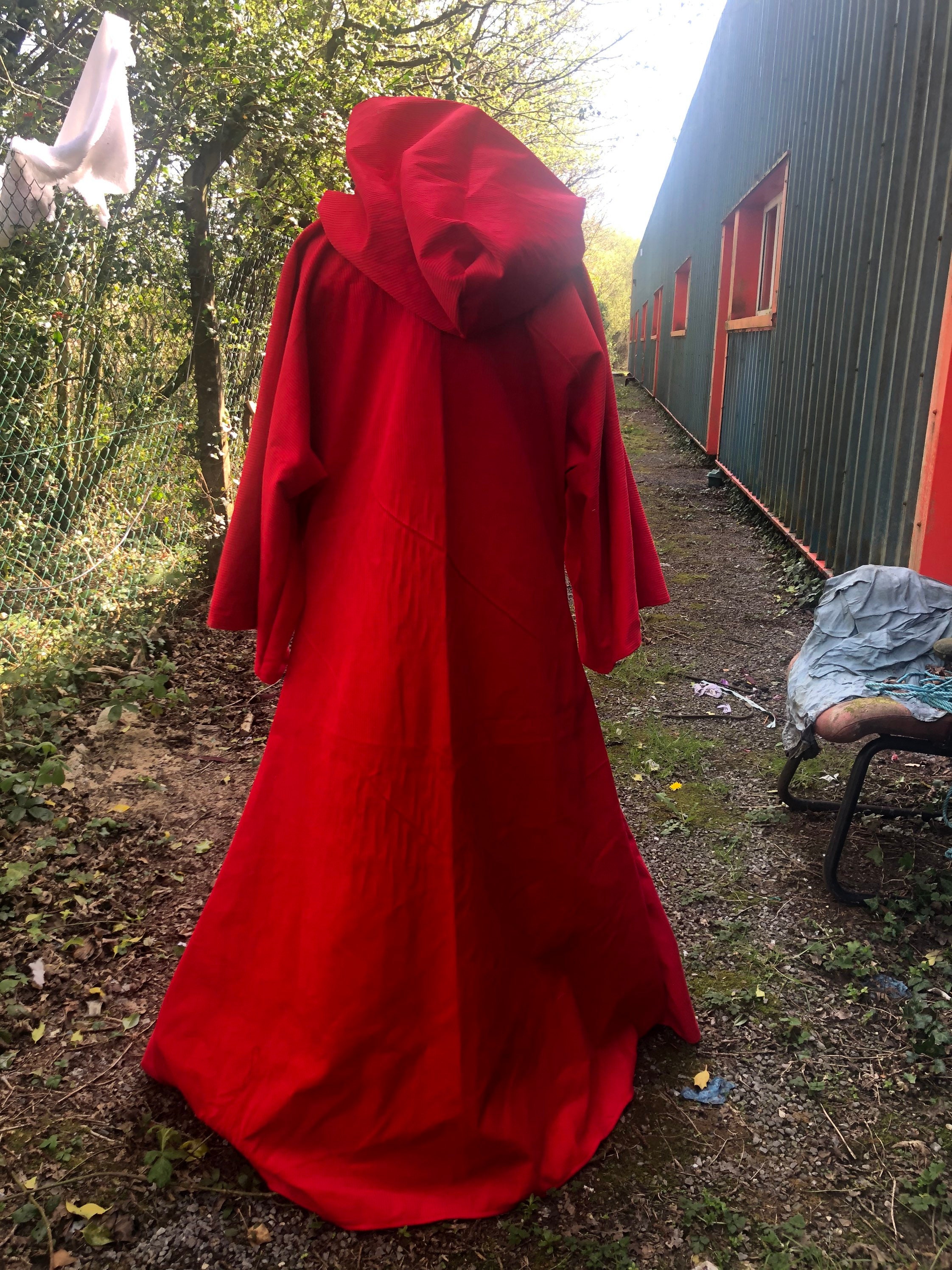 Scarlett Red Cotton Cord Robe - Etsy