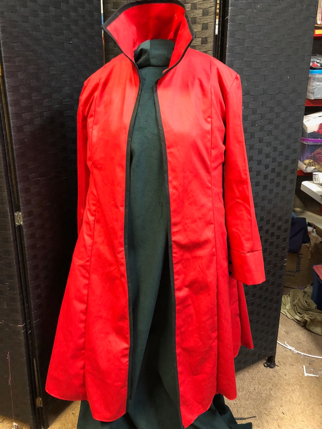 Grell Sutcliffe Red Coat With Bow - Etsy
