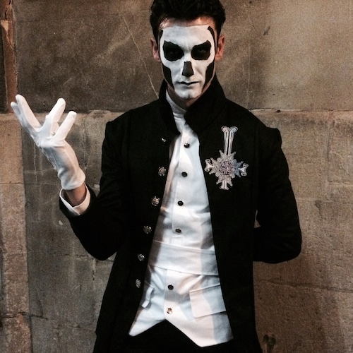 Papa Inspired Black Coat With White Waistcoat | Etsy