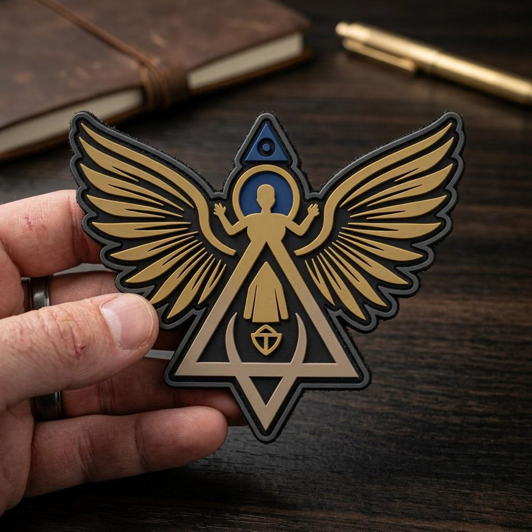 Angel Wings PVC Patch, Occult Symbol Morale Patch, Tactical Velcro ...