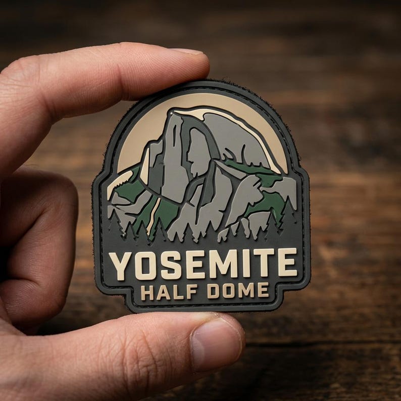 Yosemite National Park PVC Patch, Half Dome Morale Patch, Premium 3D ...