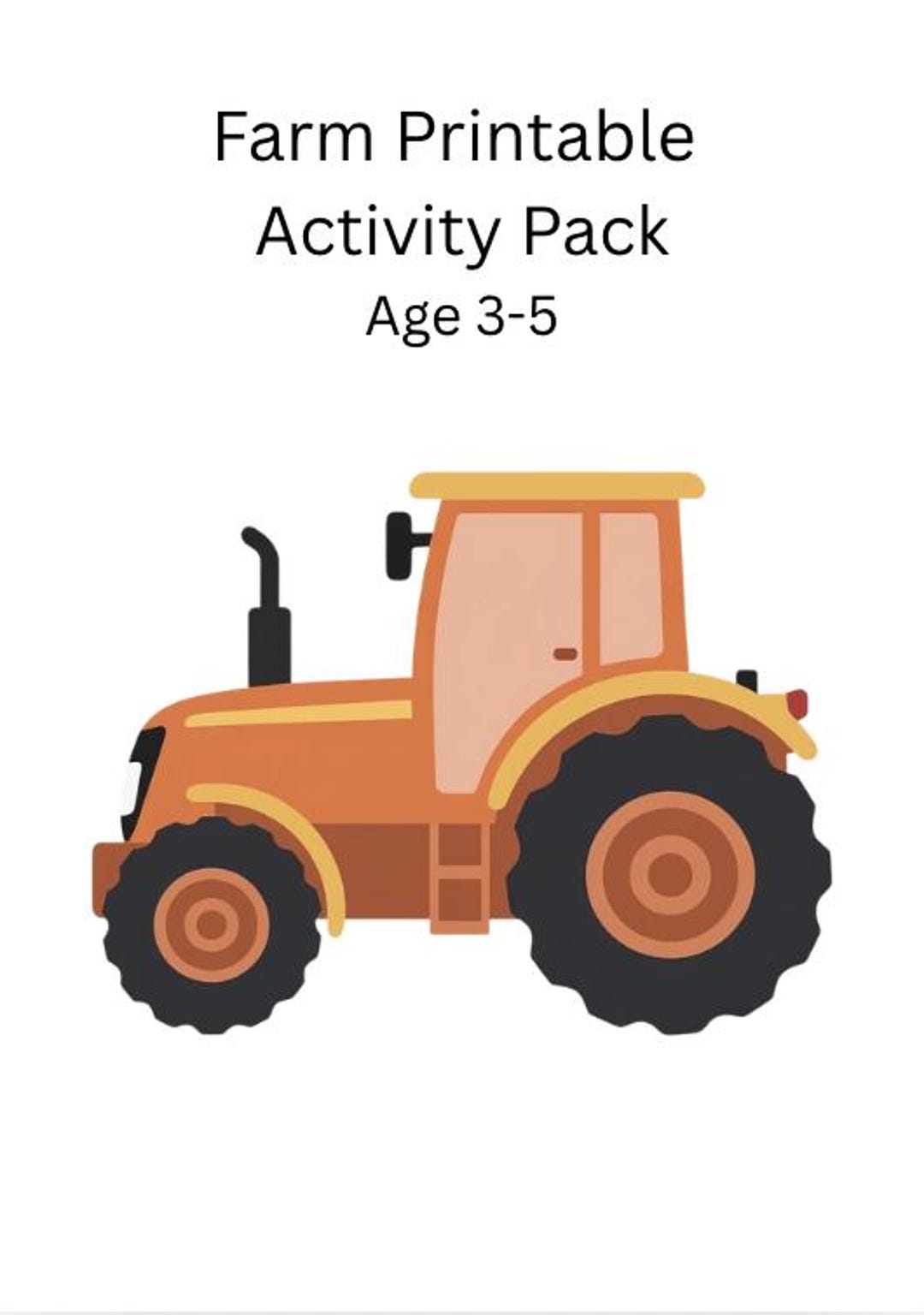 Toddler Farm Activity Book | Printable Worksheet for 3-5 - Etsy