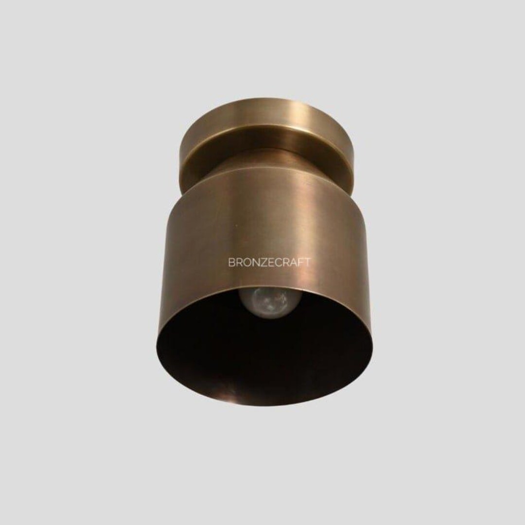 Brass Ceiling Spot Light | Modern Sami Flush Mount Lamp | Contemporary ...