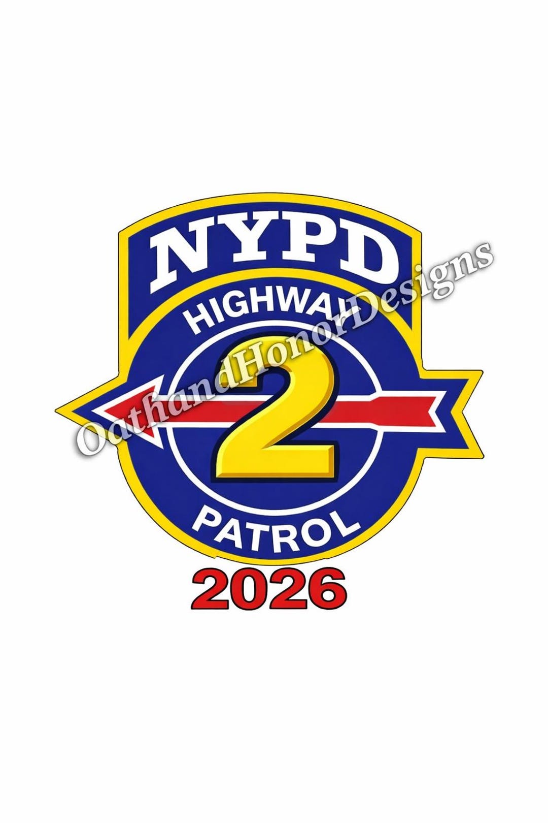 NYPD Highway Patrol 2 Brooklyn INSIDE GLASS Decal 2026 Collector Police ...