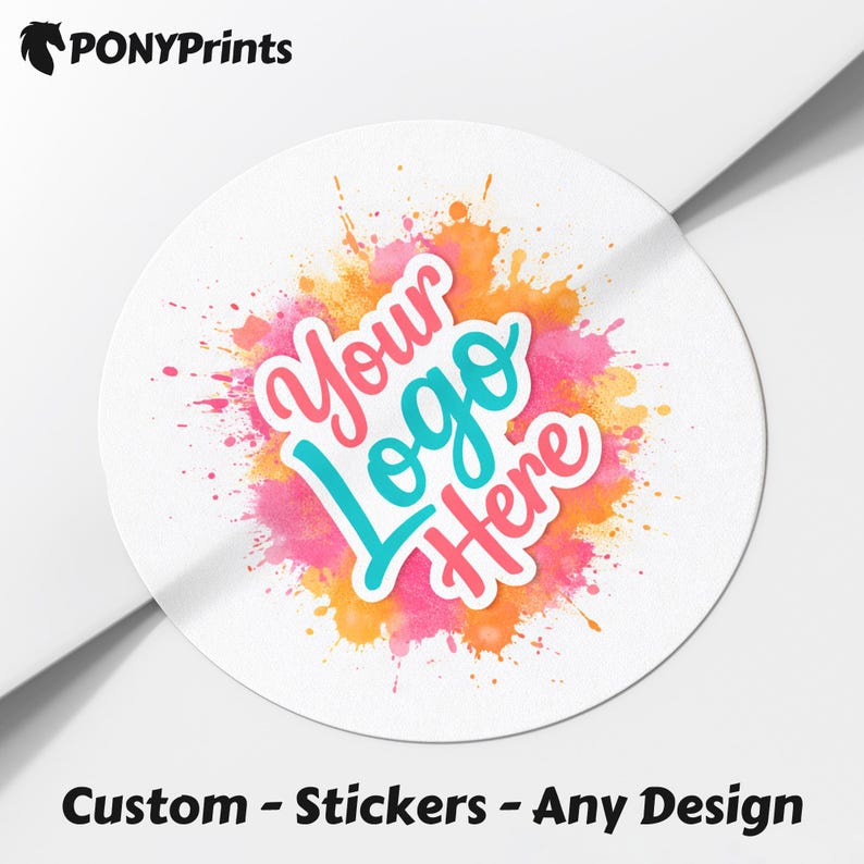 Round Logo Stickers - Custom Printed - Personalized Logo Labels for ...