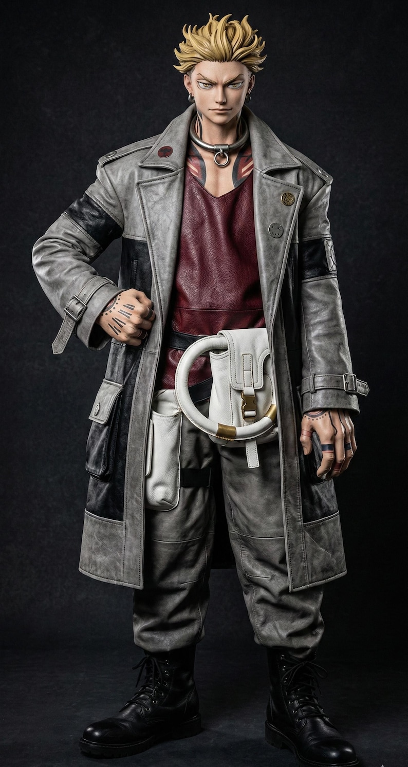 Enjin Cosplay | Gachiakuta Leather Trench Coat, Full Set - Etsy