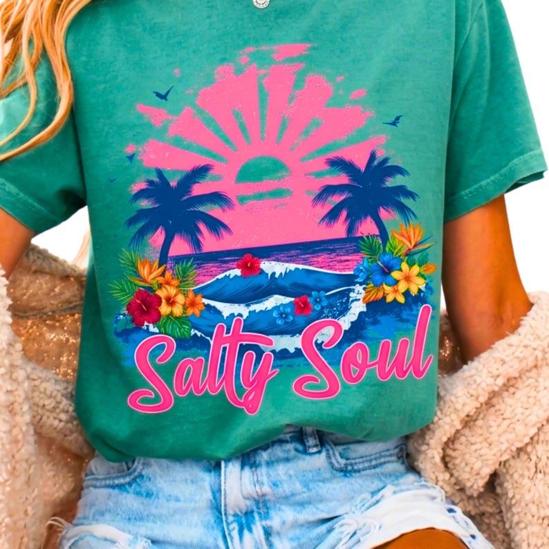 Salty Summer Png, Summer Png, Beach Png, Tropical Png, Beach Life Png ...