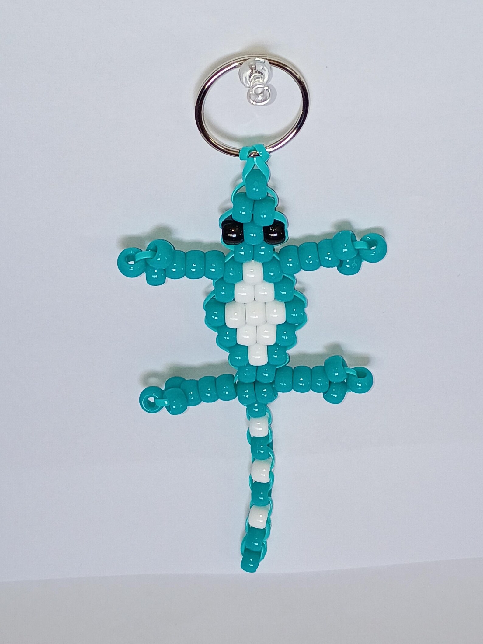 90s Beaded Lizard Keychain | Nostalgic Charm - Etsy