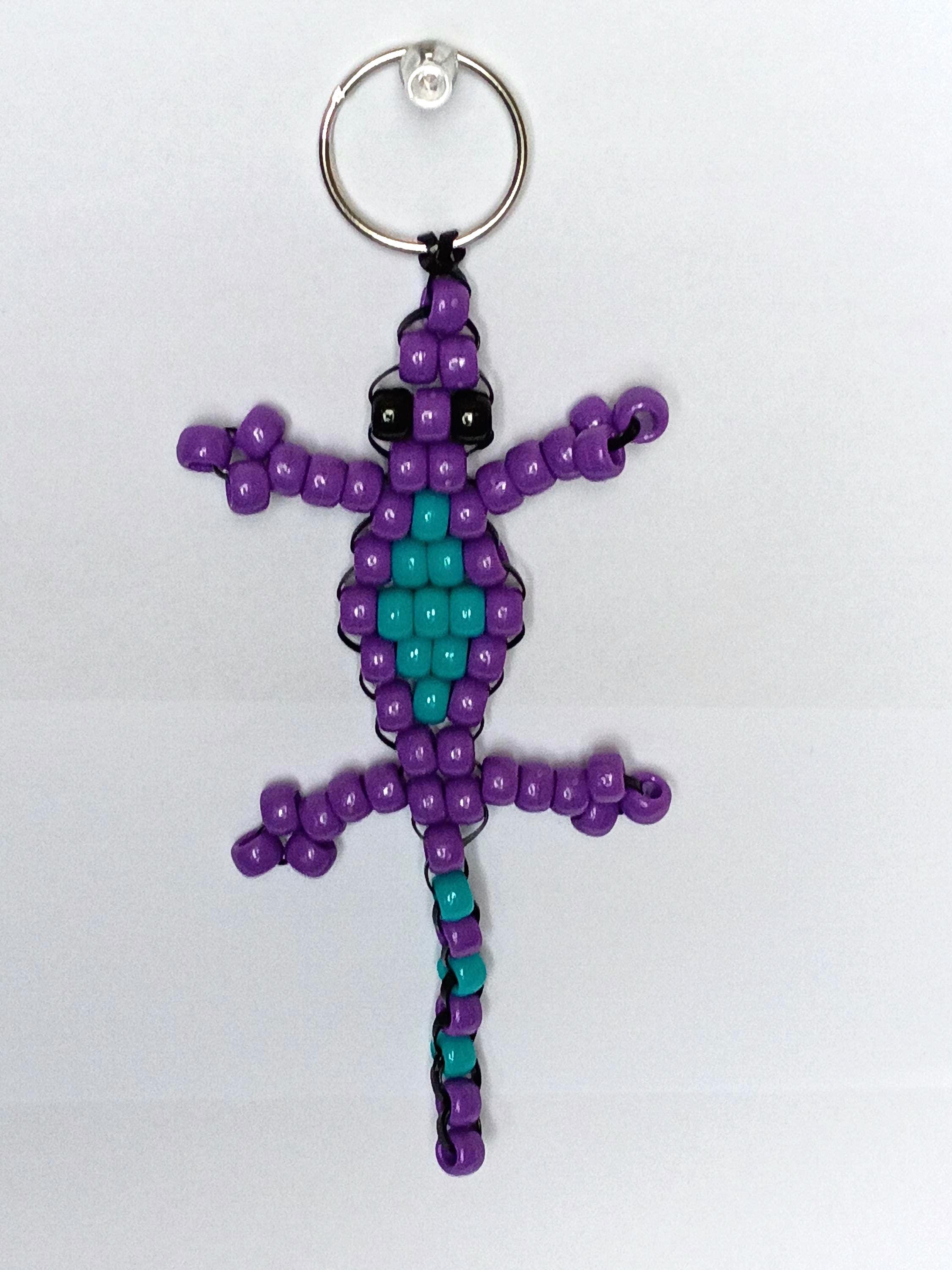 90s Beaded Lizard Keychain | Nostalgic Charm - Etsy