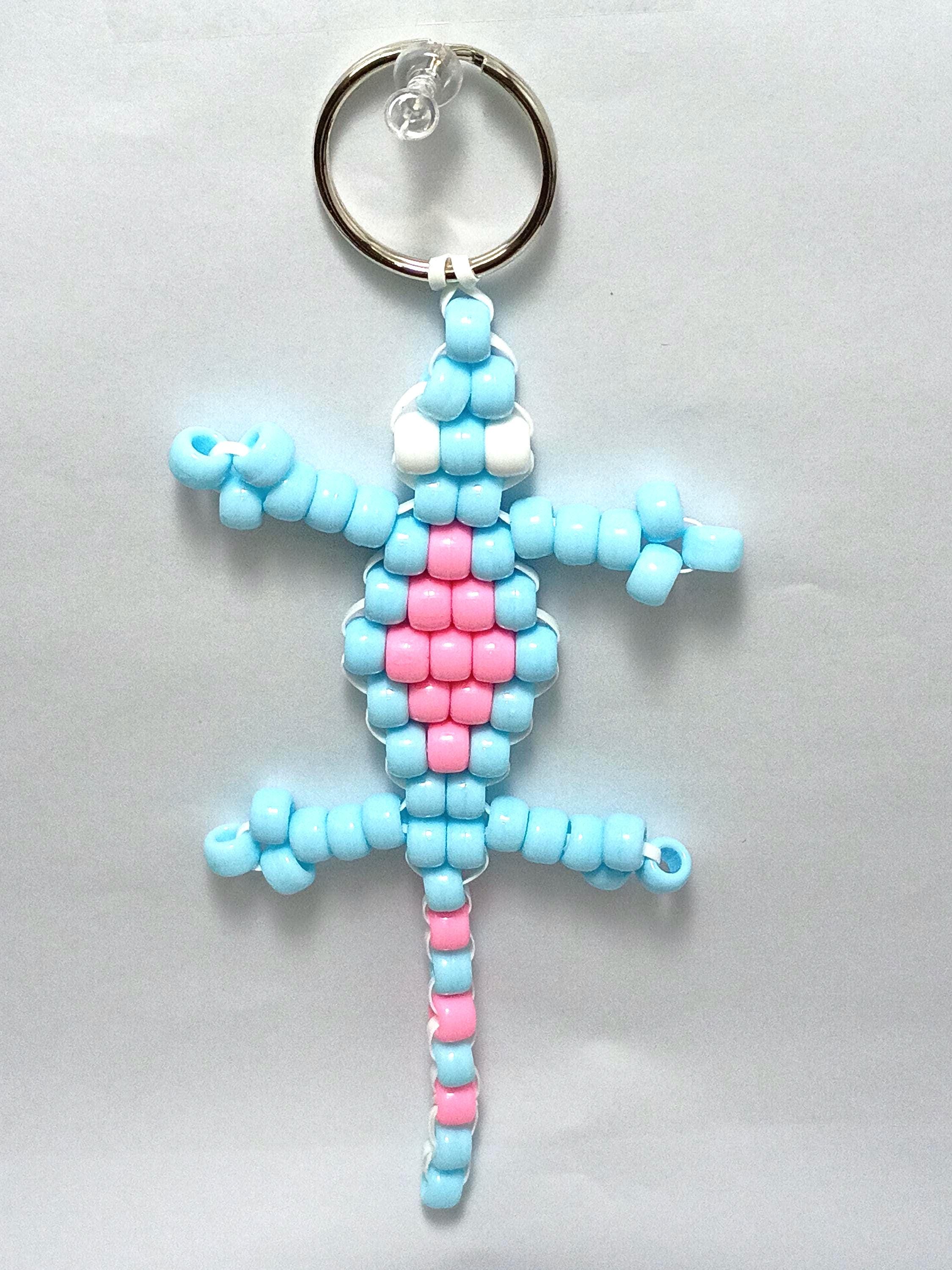 90s Beaded Lizard Keychain | Nostalgic Charm - Etsy