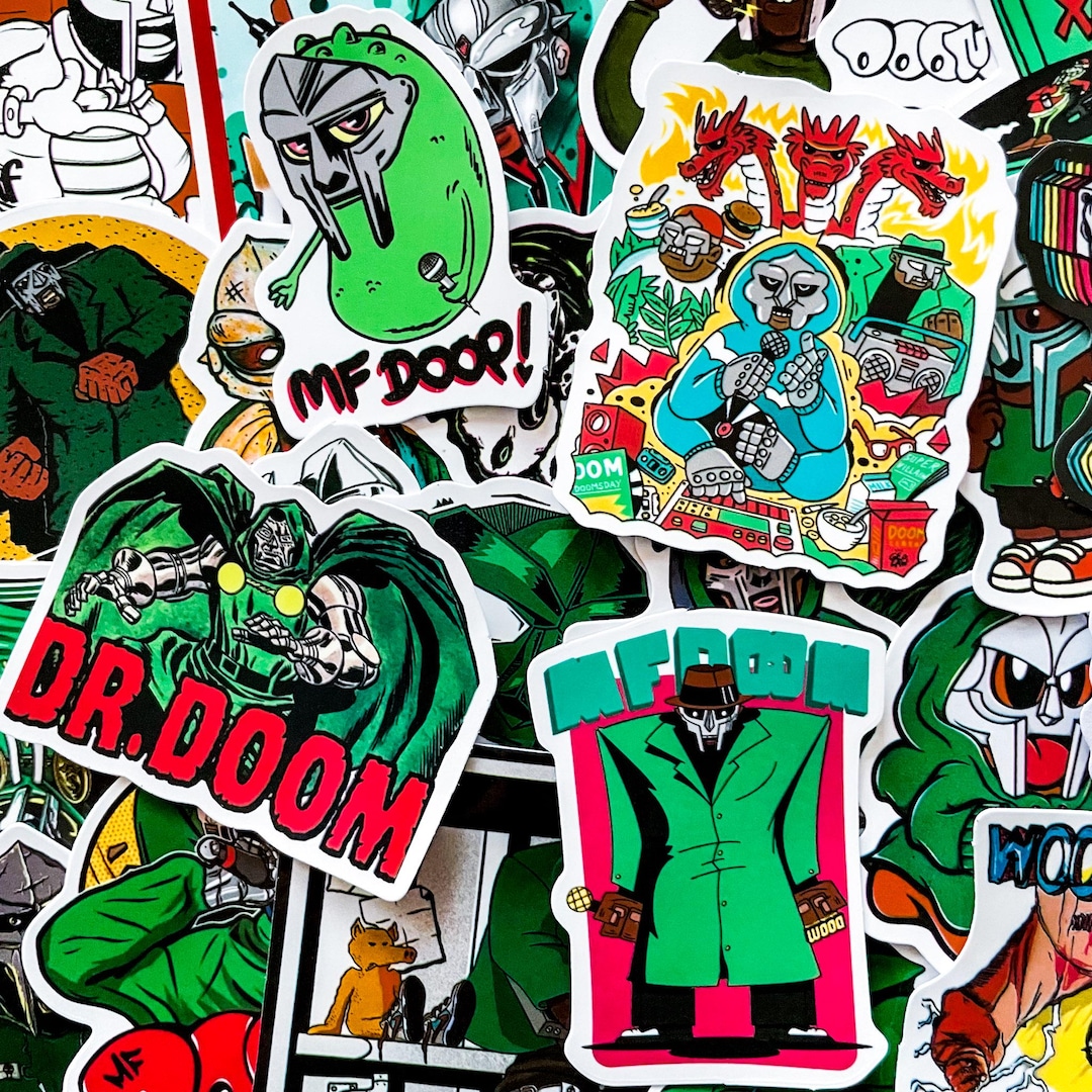 50PCS Legendary Rapper Stickers Pack, Street Art Music Stickers ...