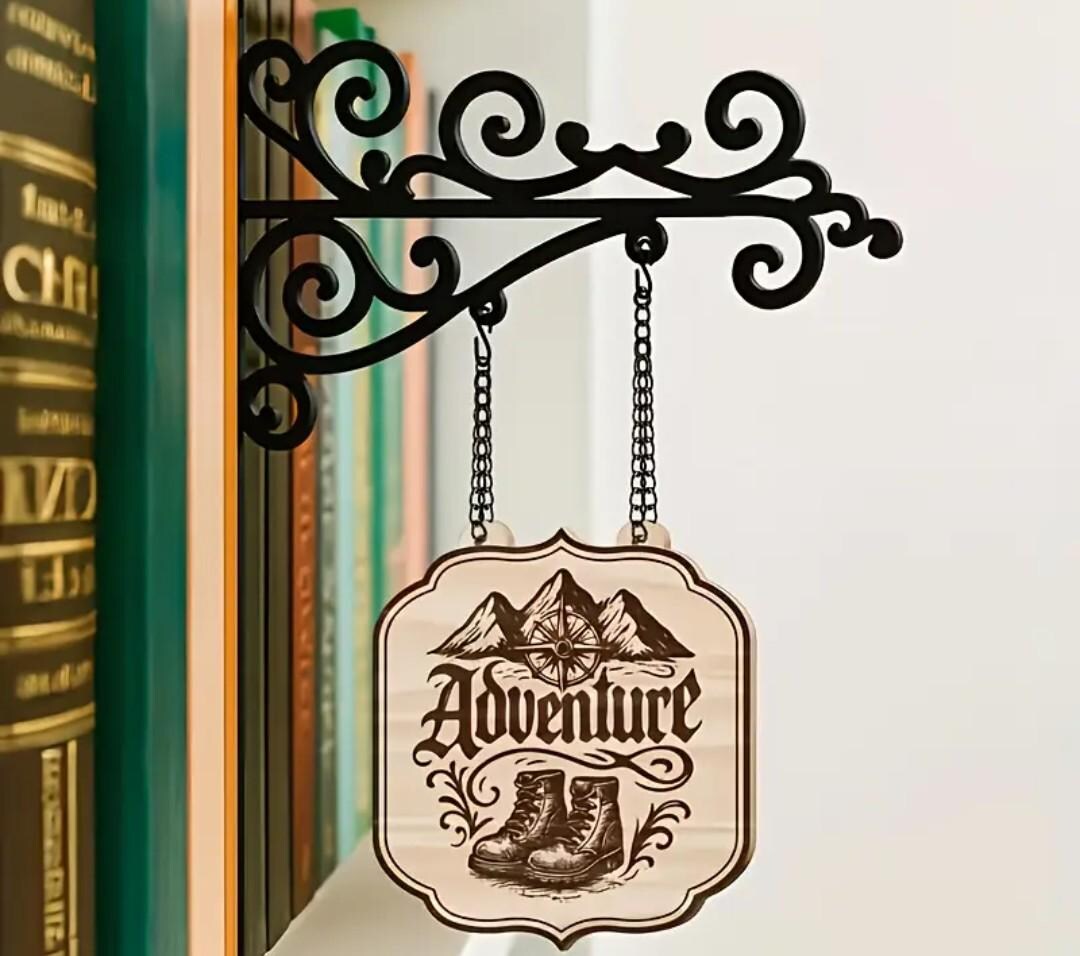 Classic Wooden Library Shelf Signs | Handcrafted Literary Organizers - Etsy