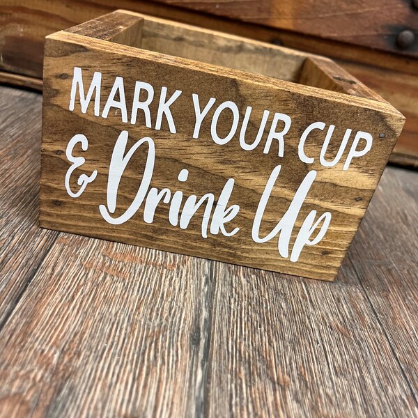 Mark Your Cup and Drink Up - Etsy