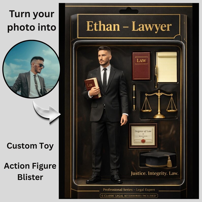 Custom Action Figure Blister Pack Mockup | Realistic 3D Toy (instant ...