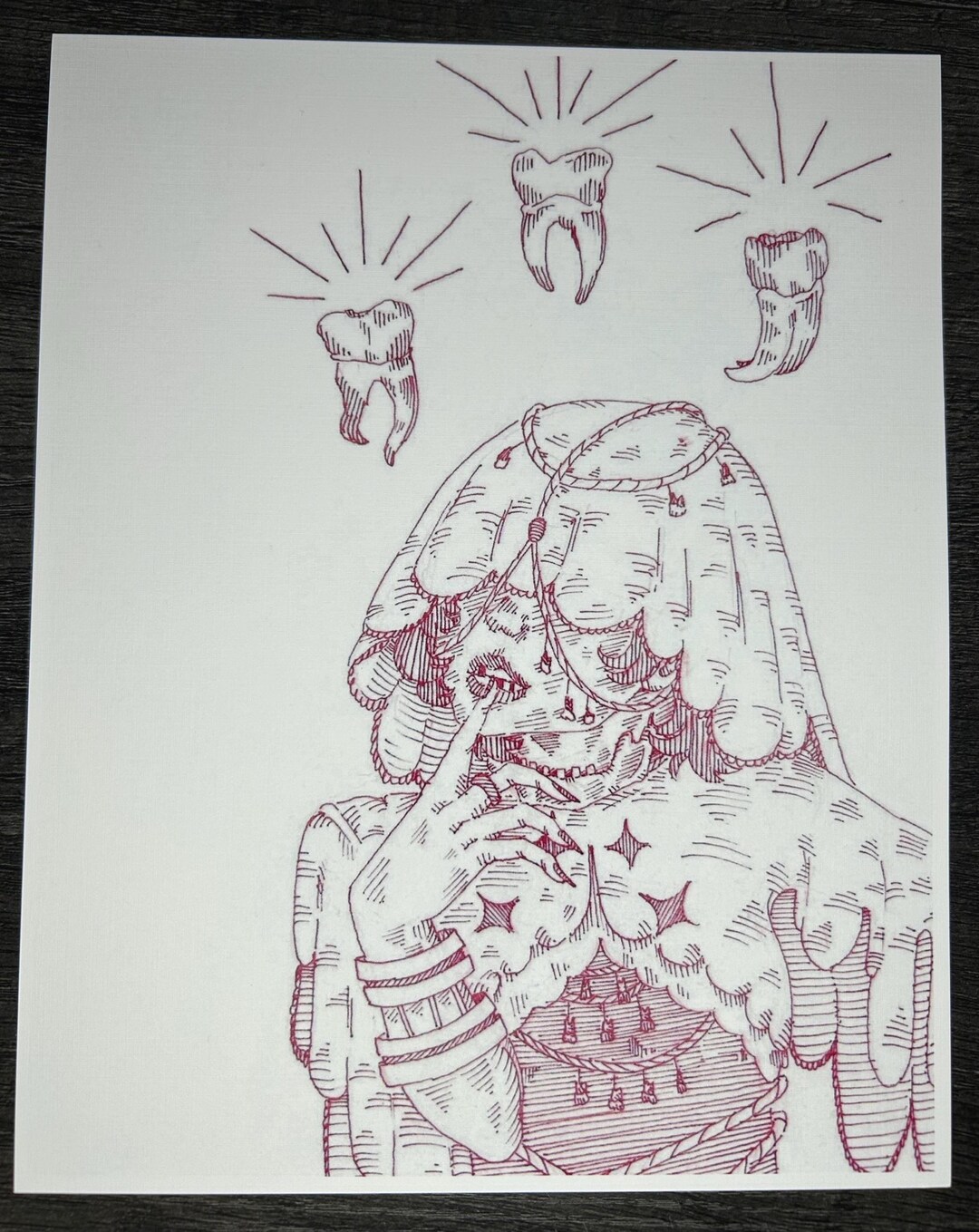 Nightmares Pen and Ink Illustration (8x10in) - Etsy