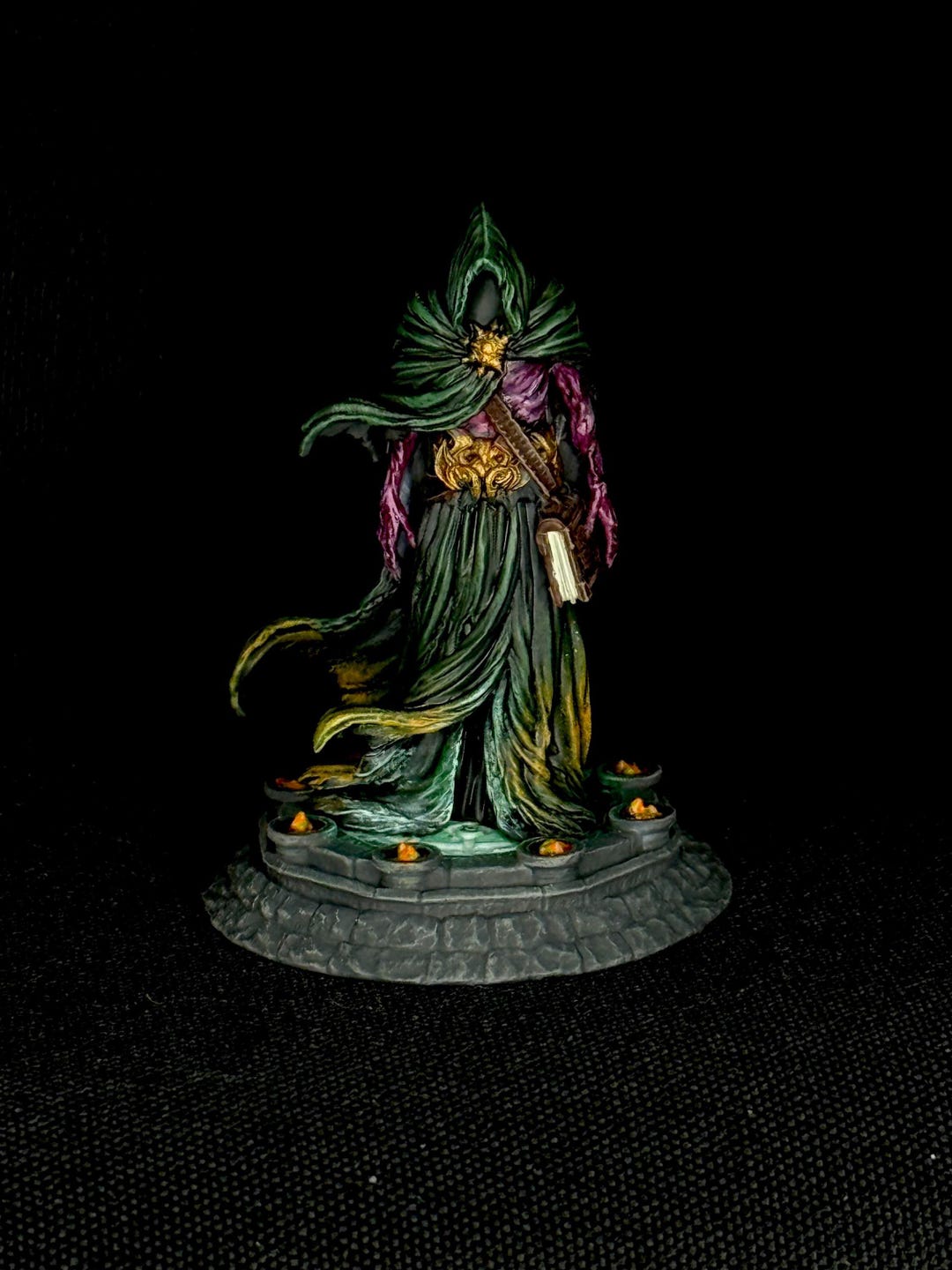 Undead Lich Hand-painted Resin Sorcerer Miniature - 32mm - Etsy