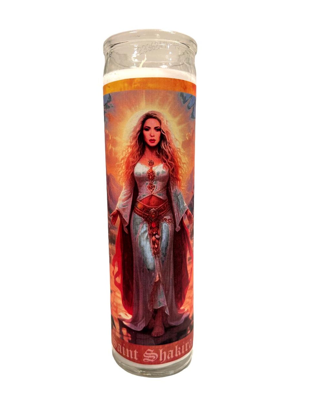 Shakira Prayer Candle - Pop Culture Saint Candle - Etsy