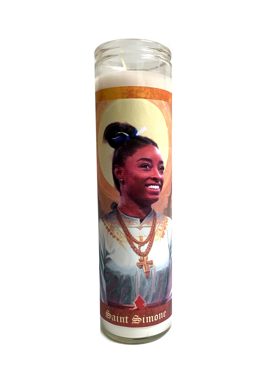 Simone Biles Prayer Candle - Pop Culture Saint Candle - Etsy