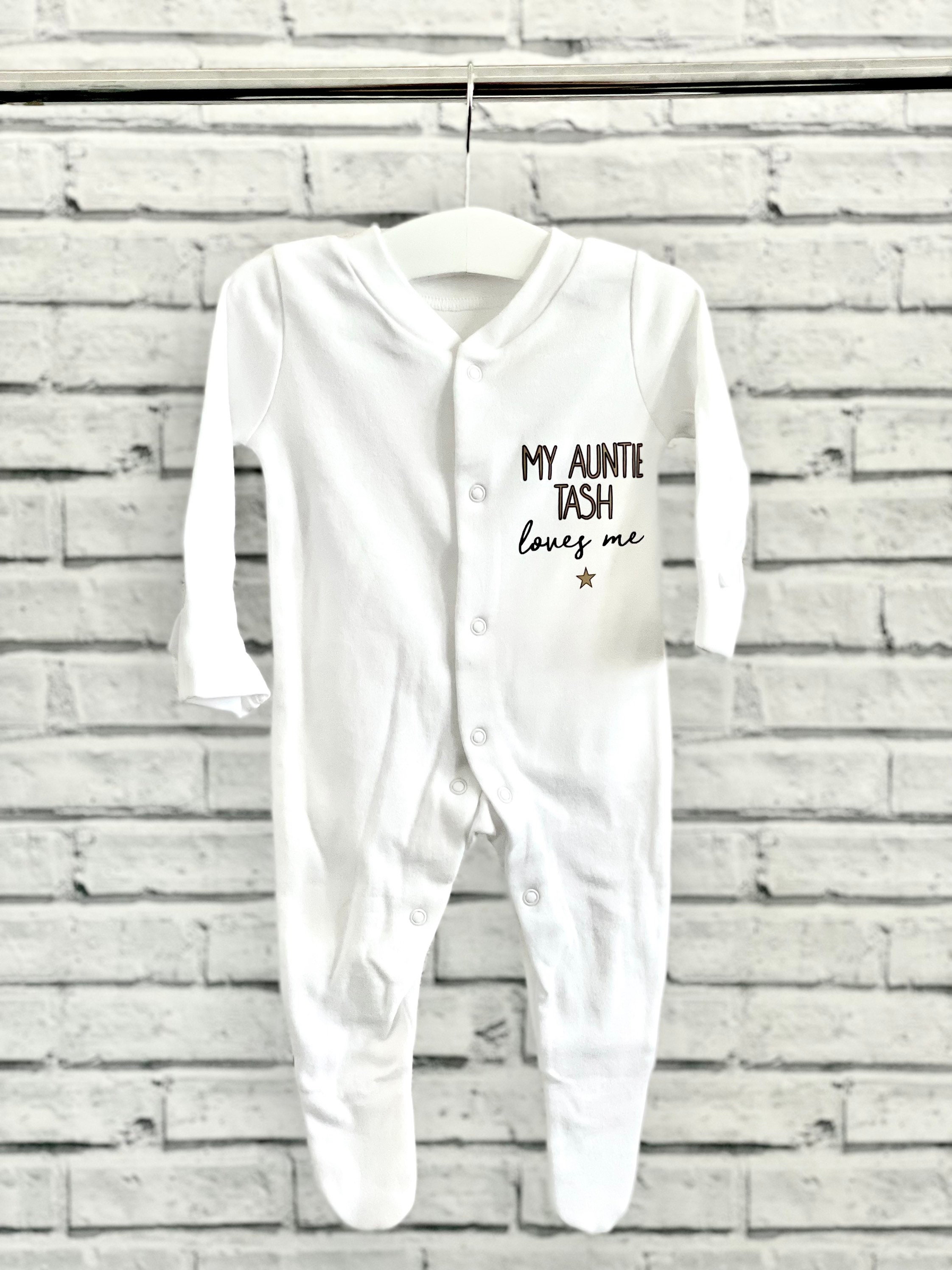 Unisex PERSONALISED Baby Sleepsuit Babygrow Vest Bib. Great - Etsy UK