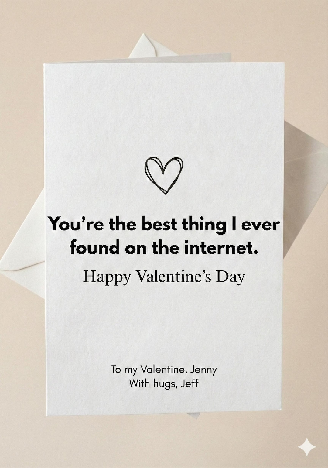 Internet Valentine Card, Funny Love Card Template, Editable Canva ...