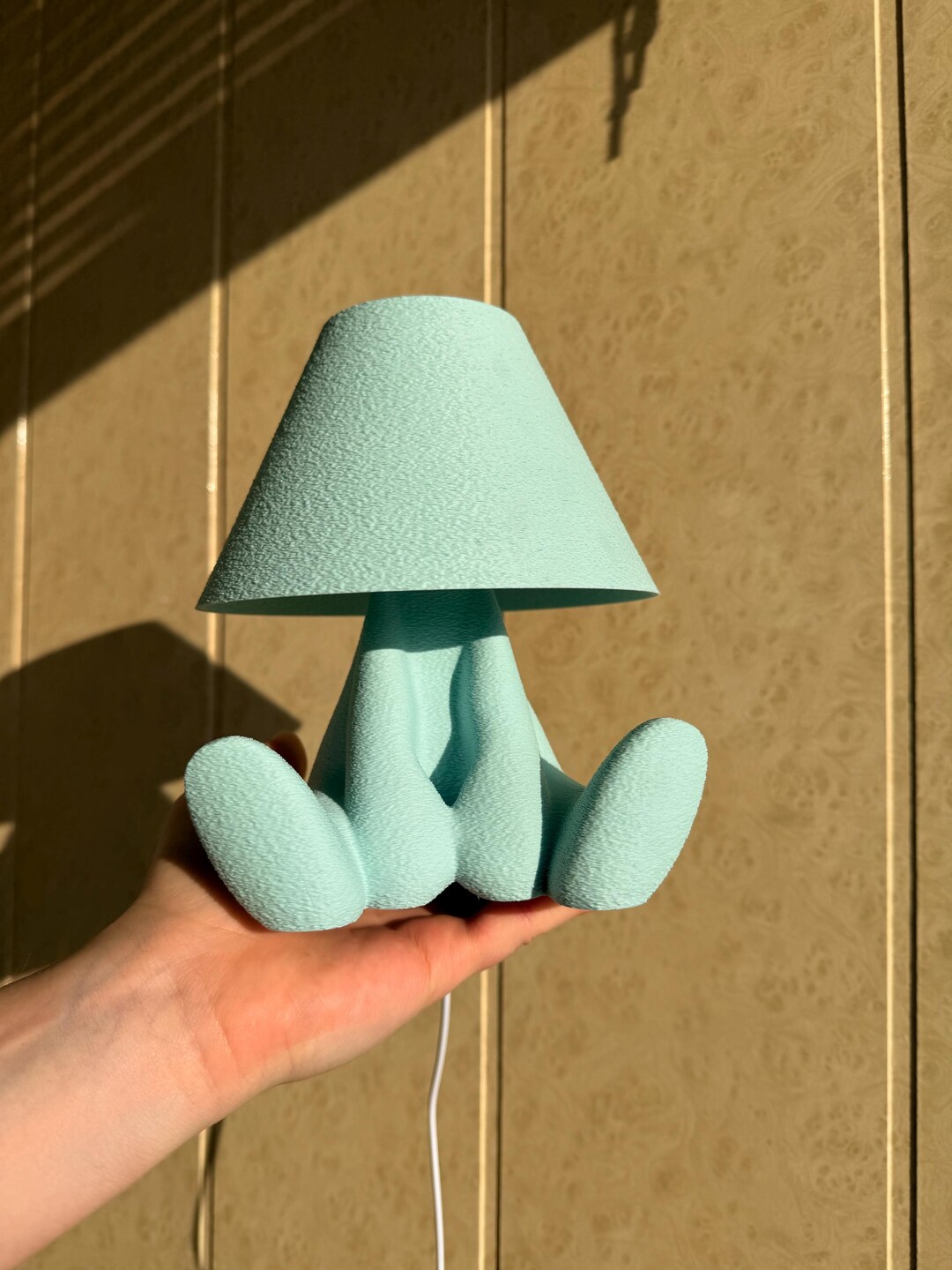 Cute Sitting Person Table Lamp - 3D Printed Aesthetic Nightlight ...