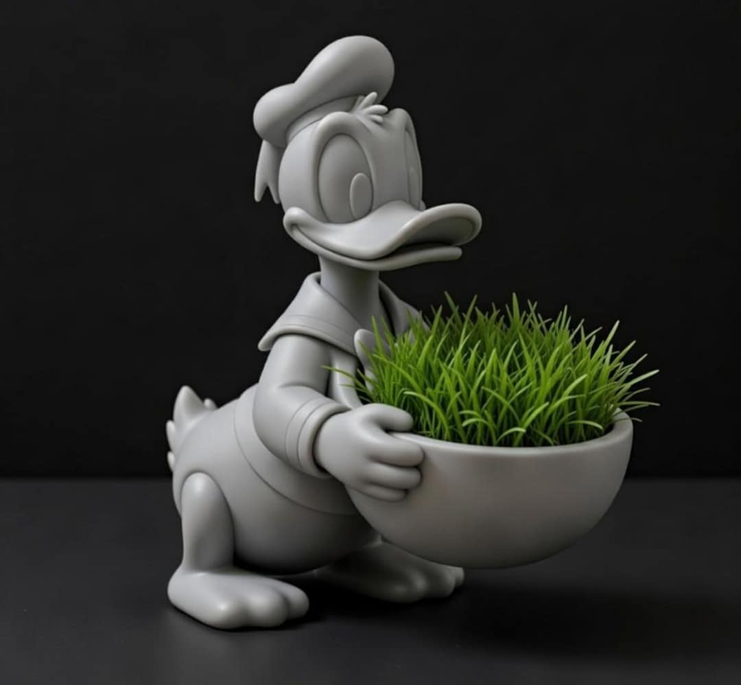 Donald Duck Planter STL File – Disney Donald Duck Flower Pot 3D Print ...