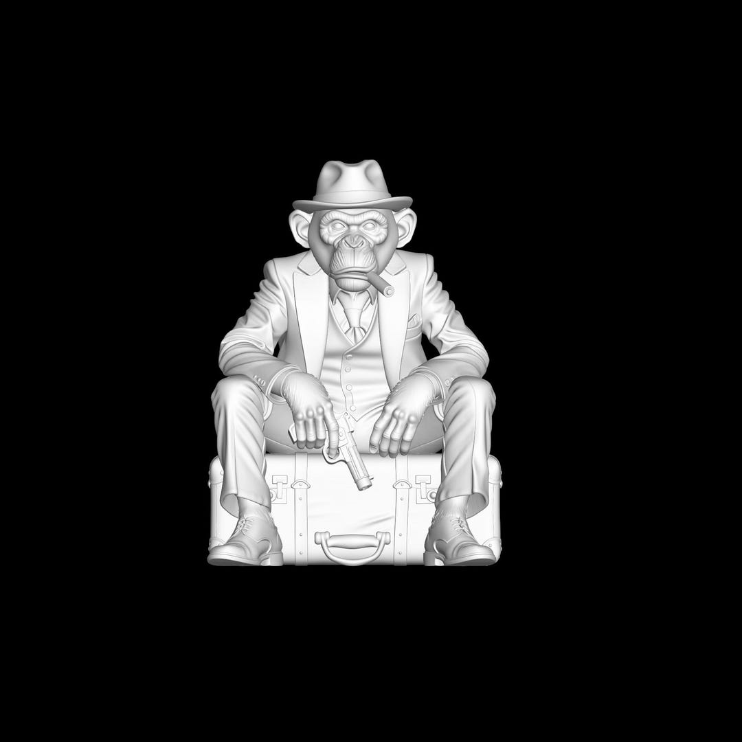 Boss Mafia Gorilla Model STL File for 3D Printing - Etsy UK