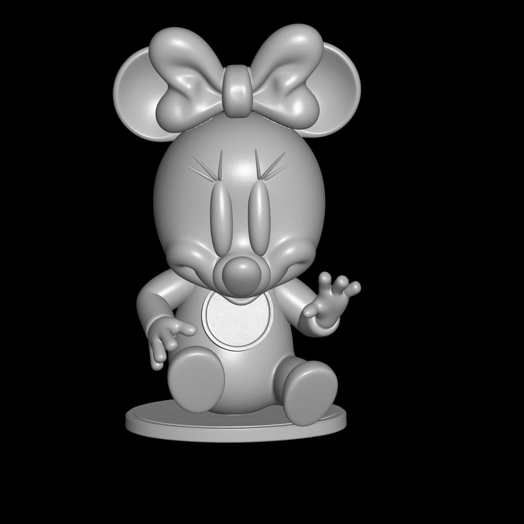 Classic Style Minnie Mouse STL File | 3D Printable Model - Etsy