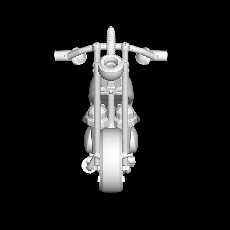 Chopper Motorcycle STL File for 3D Printing - Etsy Canada