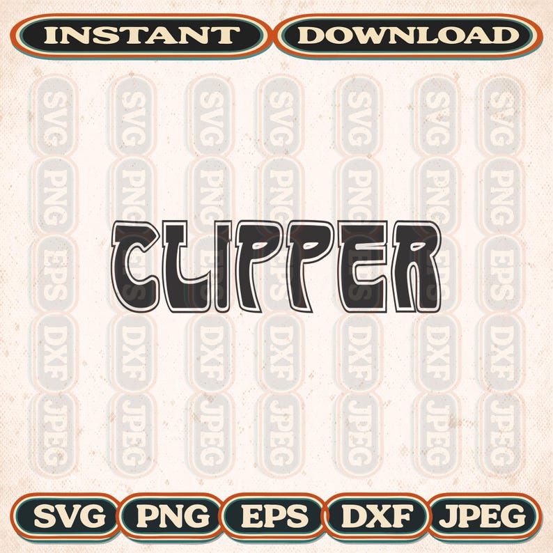 Clipper Svg, Clipper Svg Bundle, Clipper for Cricut, Easy Instant ...