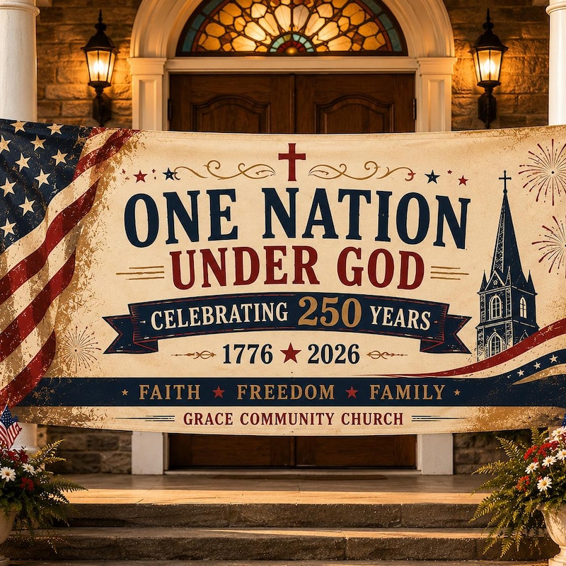 Patriotic Church Banners - Etsy
