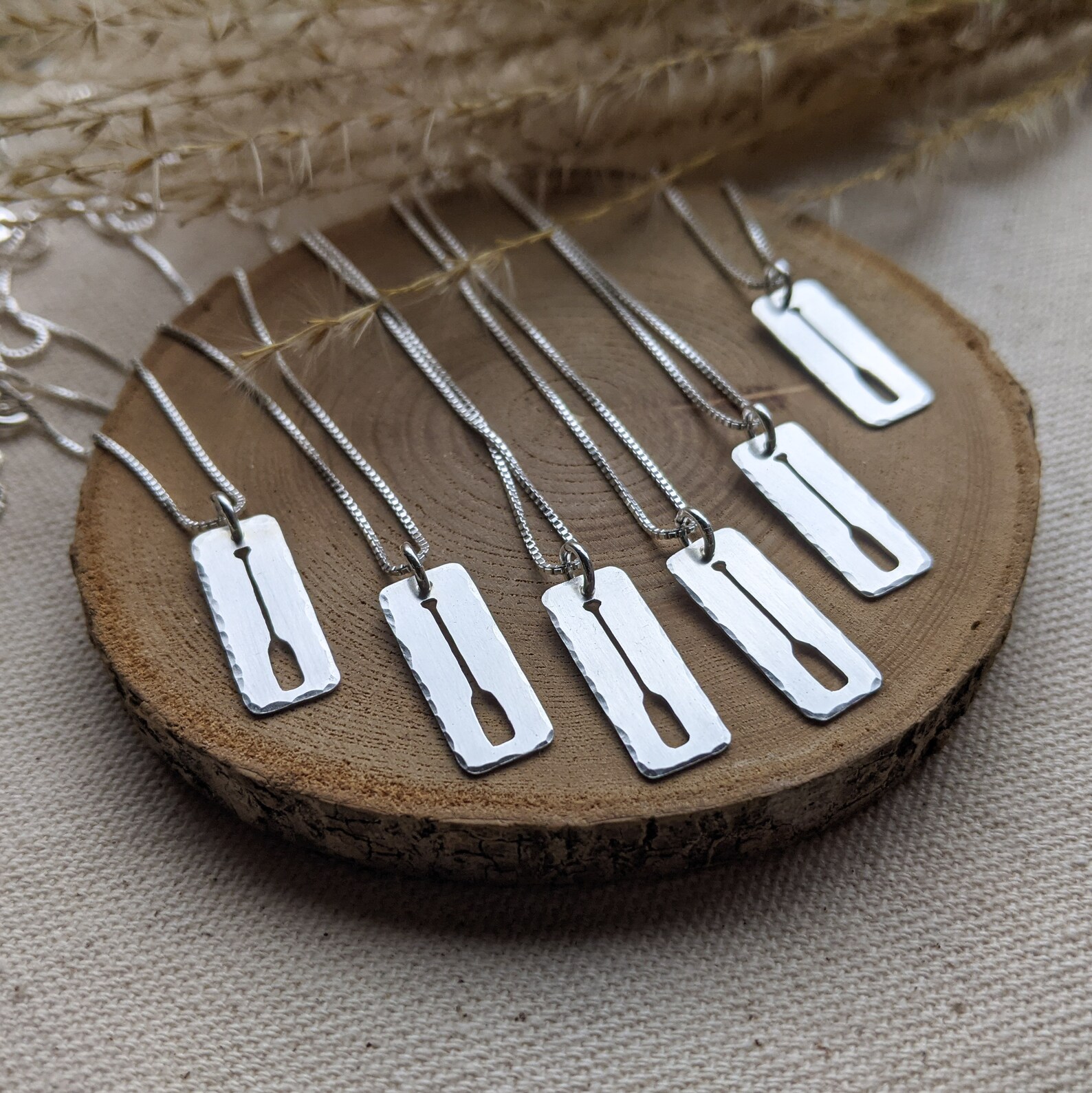 Paddle on - Sterling Silver Canoe Paddle Necklace - Etsy