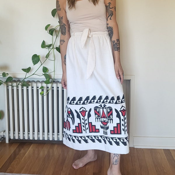 Tribal Print Skirt - Etsy