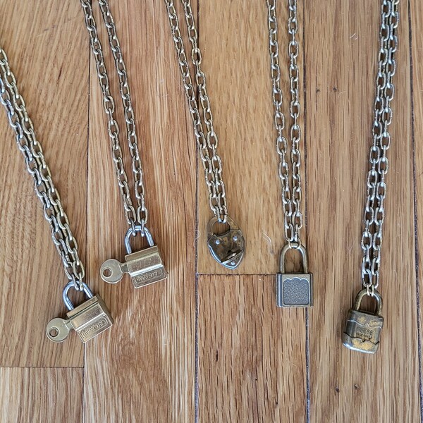 Lock Necklace - Etsy