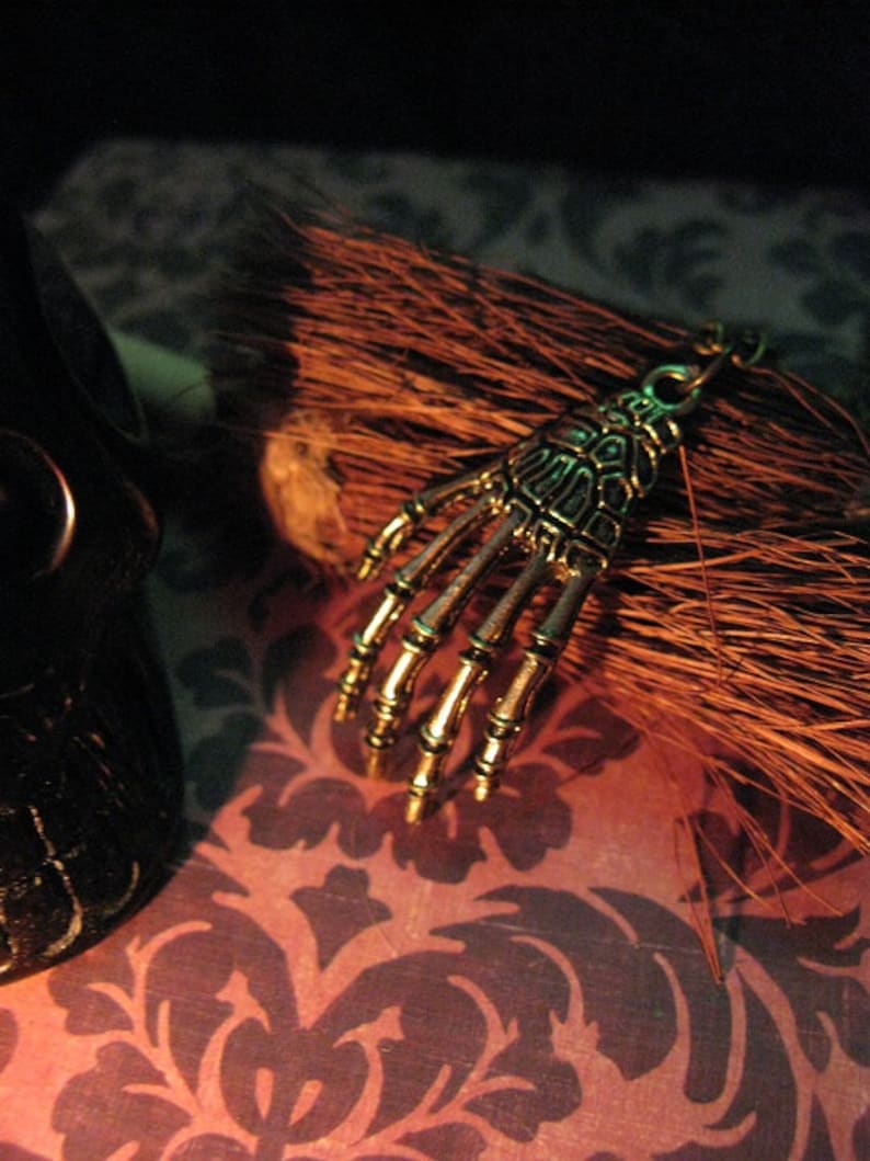 Zombie Hand Voodoo Amulet Skeleton Bone Pendant Hoodoo Vodou - Etsy