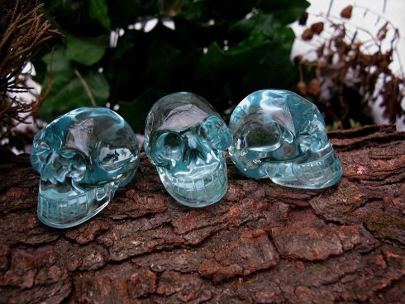 Aqua Crystal Skull of Atlantis Wiccan Fantasy Ritual Spell - Etsy