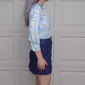 1970's Pam Bee DENIM LOOK MINI Knit Skirt 70's S C9 - Etsy