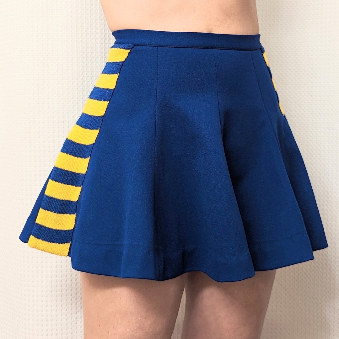 VINTAGE CHEERLEADER SKIRT 1970's Micro Mini S Xs (B1) - Etsy