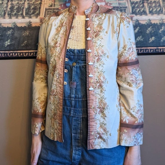 1970's 70's BOHO JACKET TOP contempo casuals xs S (A6) - Gem