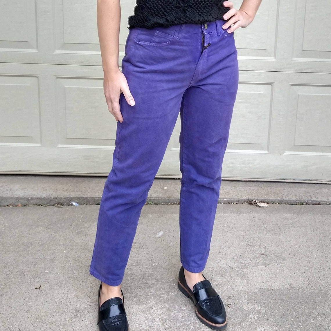 1980's PURPLE MOM JEANS 80's Girbaud S K2 - Etsy