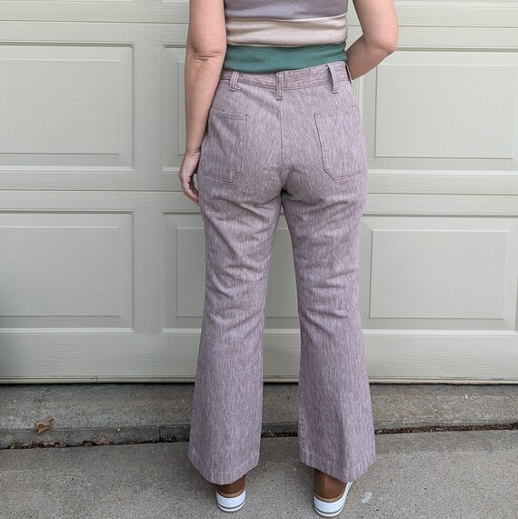 1960's 1970's SNAP FLY TROUSERS flare jeans (B1) - Gem