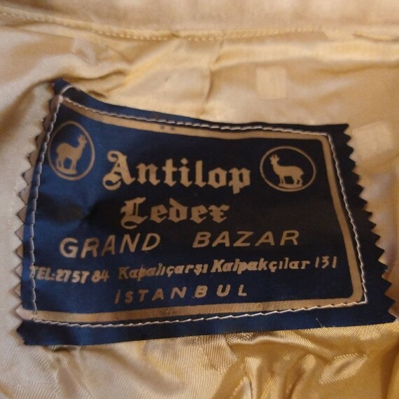 1970's SUEDE LEATHER JACKET antelope 70's S (E2) - Gem