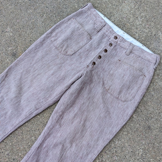 1960's 1970's SNAP FLY TROUSERS flare jeans (B1) - Gem