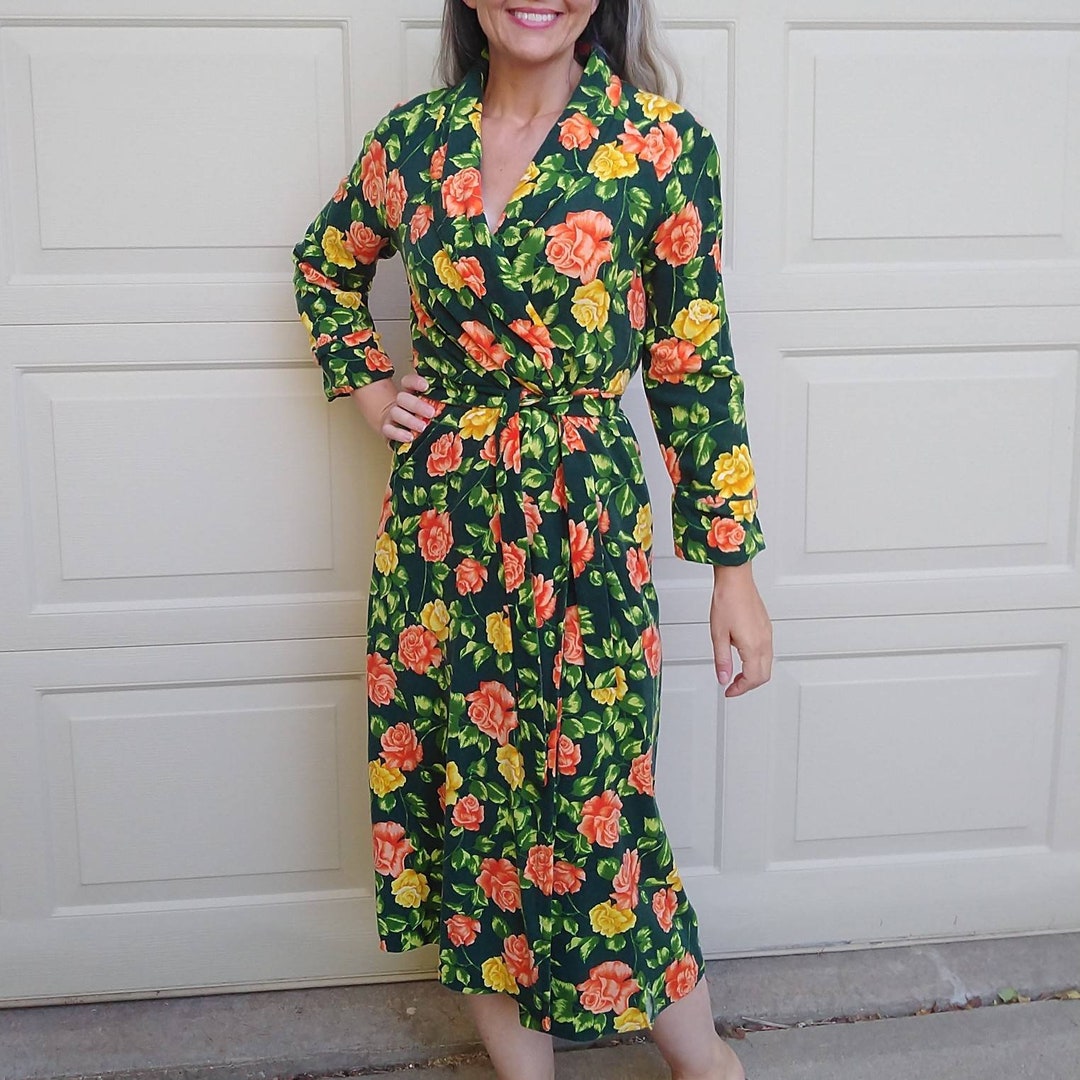 VINTAGE RAYMODES ROBE Floral Lounge Xs S (K11) - Etsy