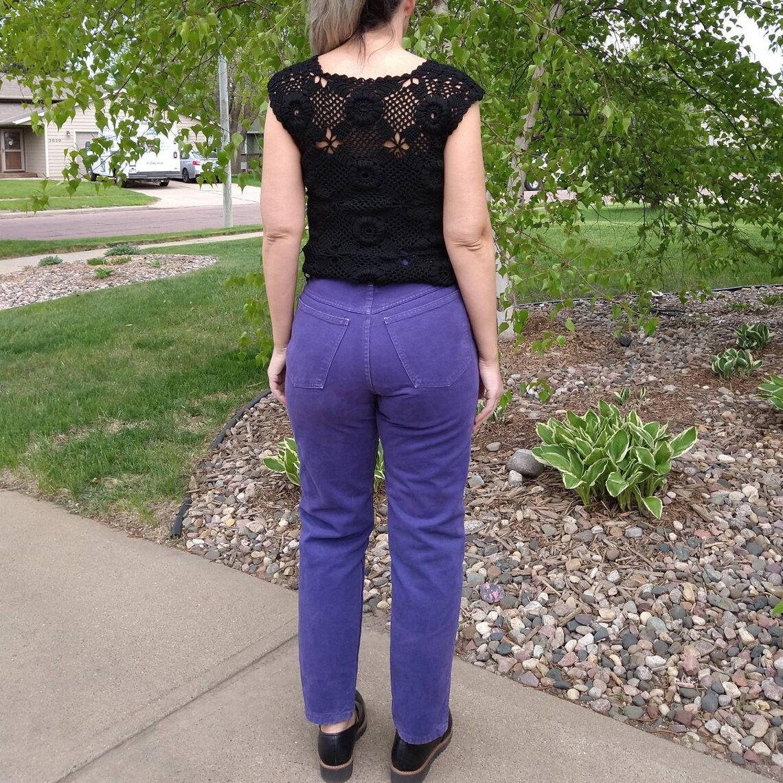 1980's PURPLE MOM JEANS 80's Girbaud S K2 - Etsy