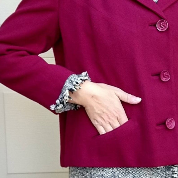 1960's BERRY WOOL JACKET boxy 60's L (N6) - Gem